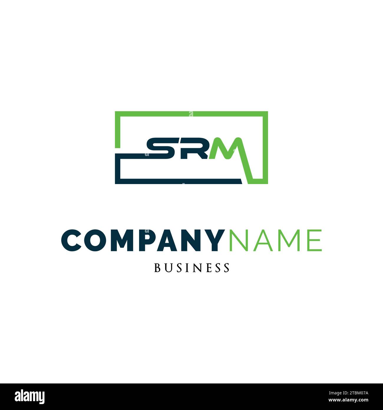 Initial Letter SRM Icon Logo Design Template Stock Vector Image & Art ...
