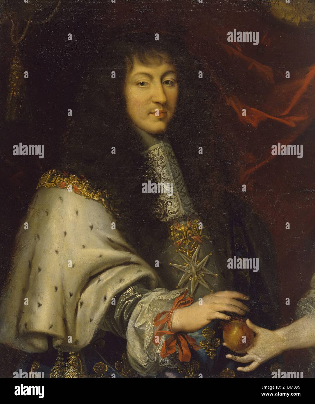 Half-length Portrait of Louis XIV (1638-1715), 17th century Stock Photo ...