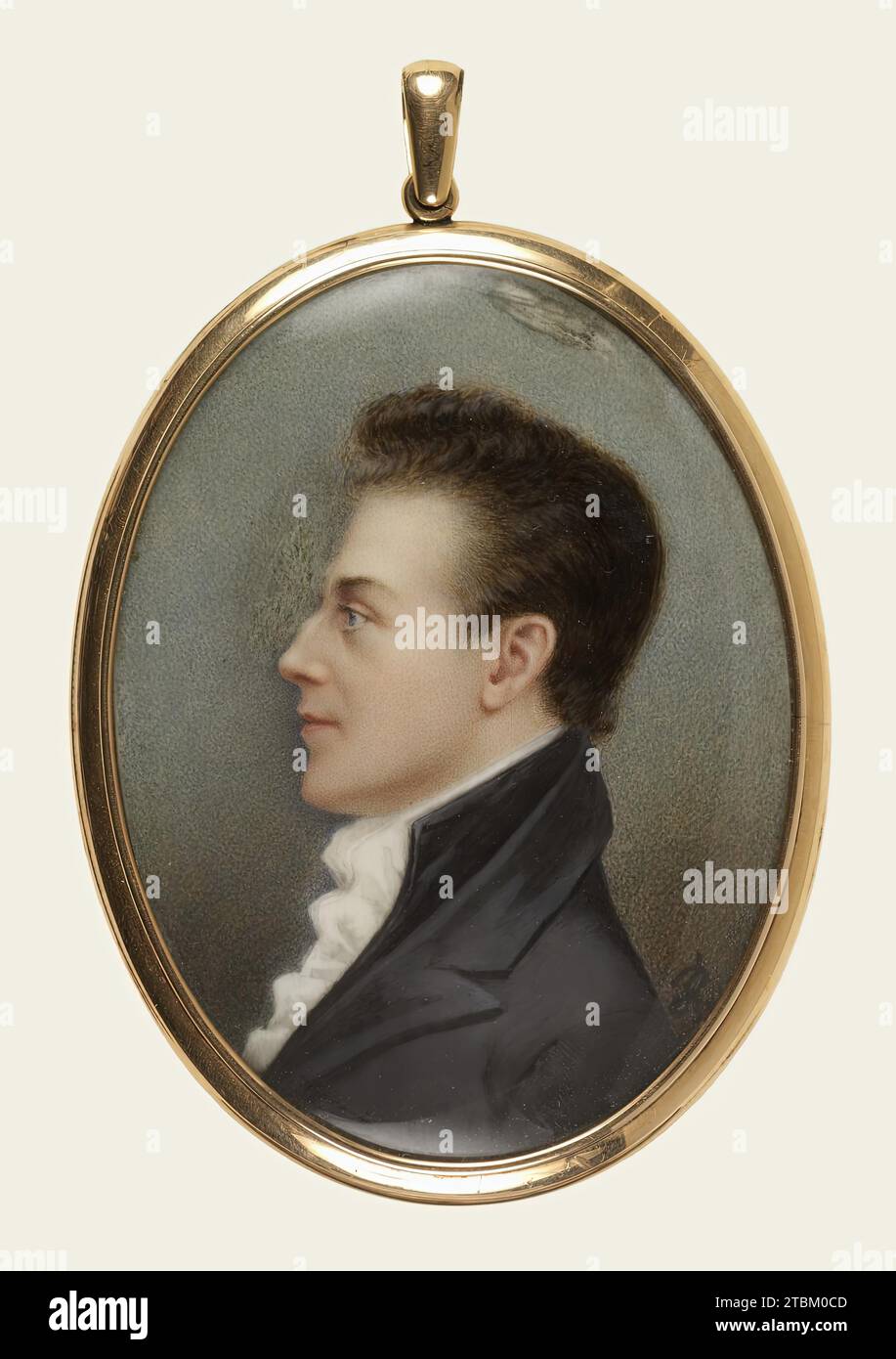 Dr. Charles Gordon Patterson, 1826. Left profile portrait of a man ...