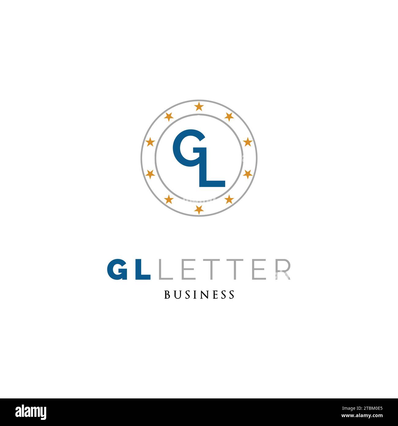 Initial Letter GL Icon Logo Design Template Stock Vector Image & Art ...