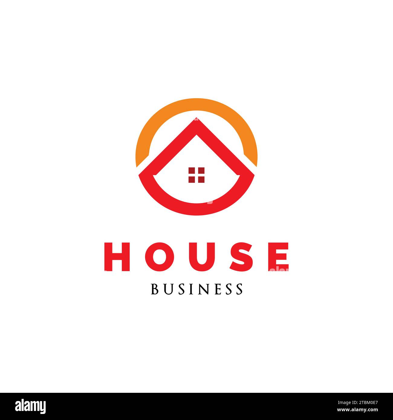 Initial Letter O House or Circle House Icon Logo Design Template Stock ...