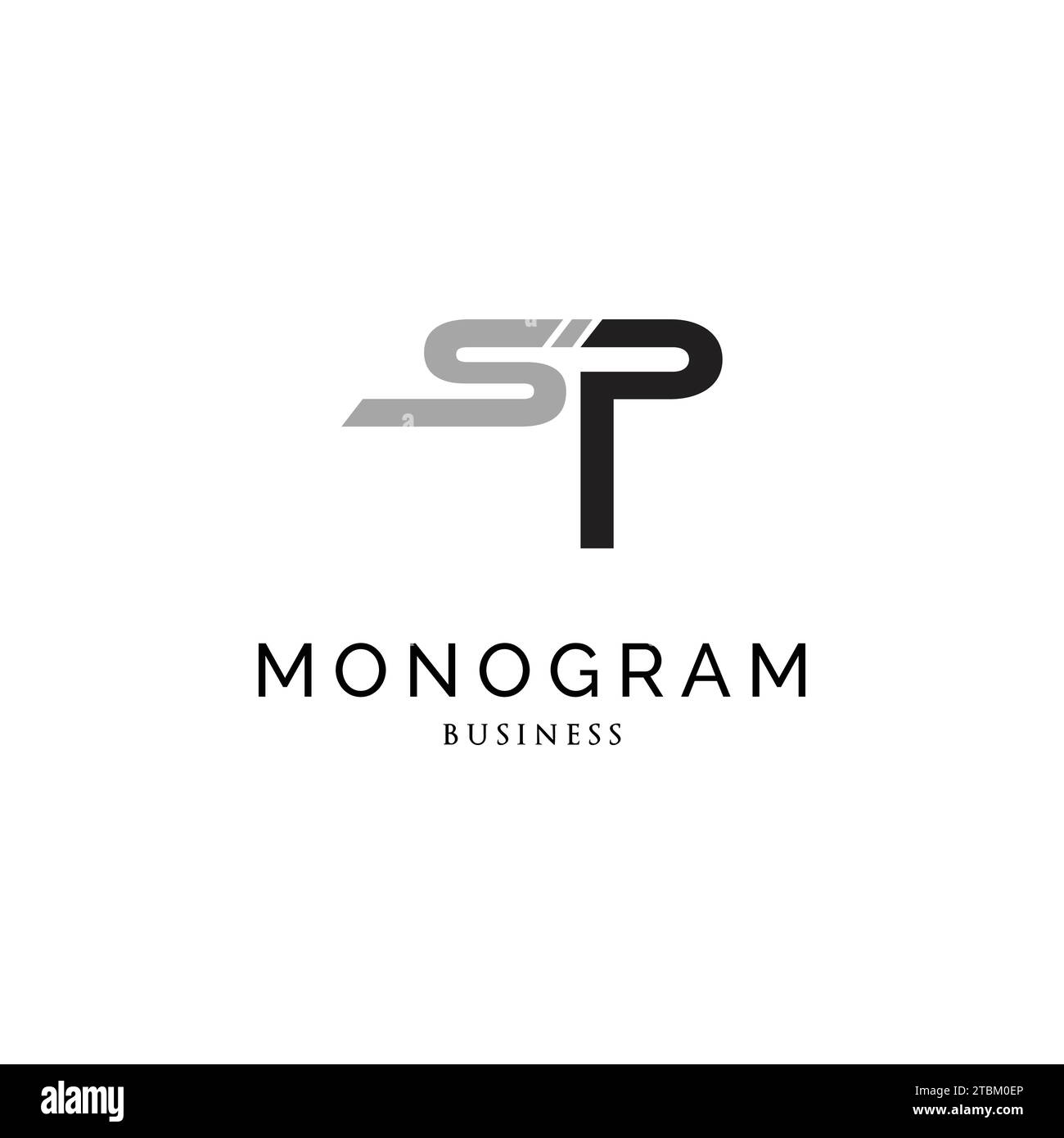 Initial letter SP monogram logo design inspiration Stock Vector Image ...