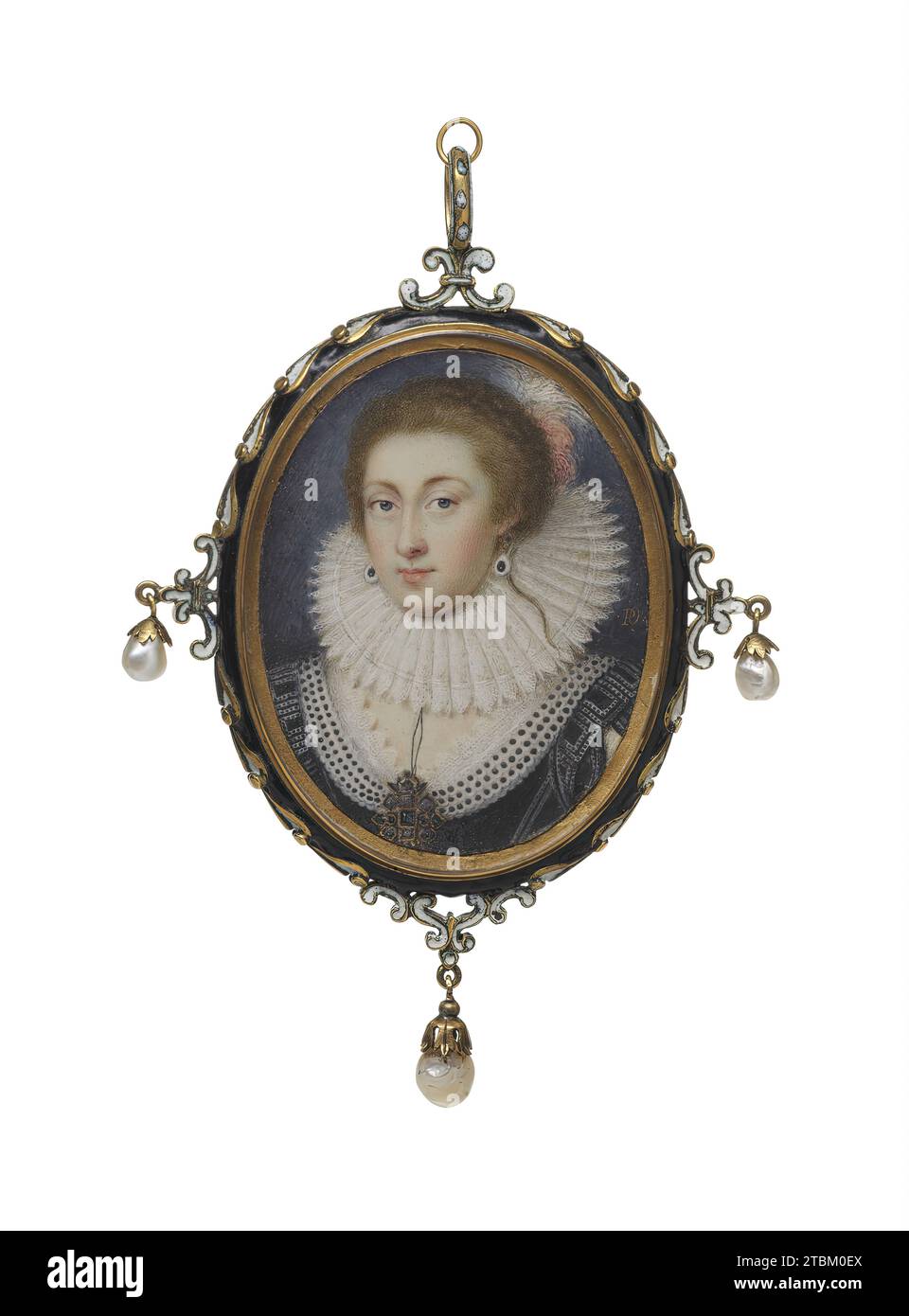Portrait of Elizabeth Stuart, c1618. Elizabeth Stuart (1596-1662) was ...