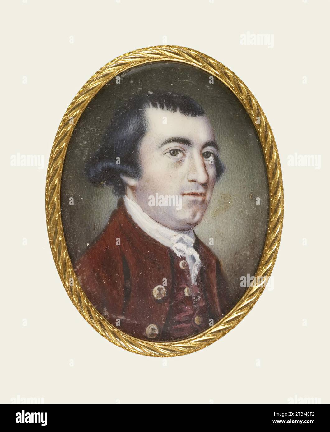 Mr. Morris, c1770. Bust-length portrait of a man with dark hair, facing ...