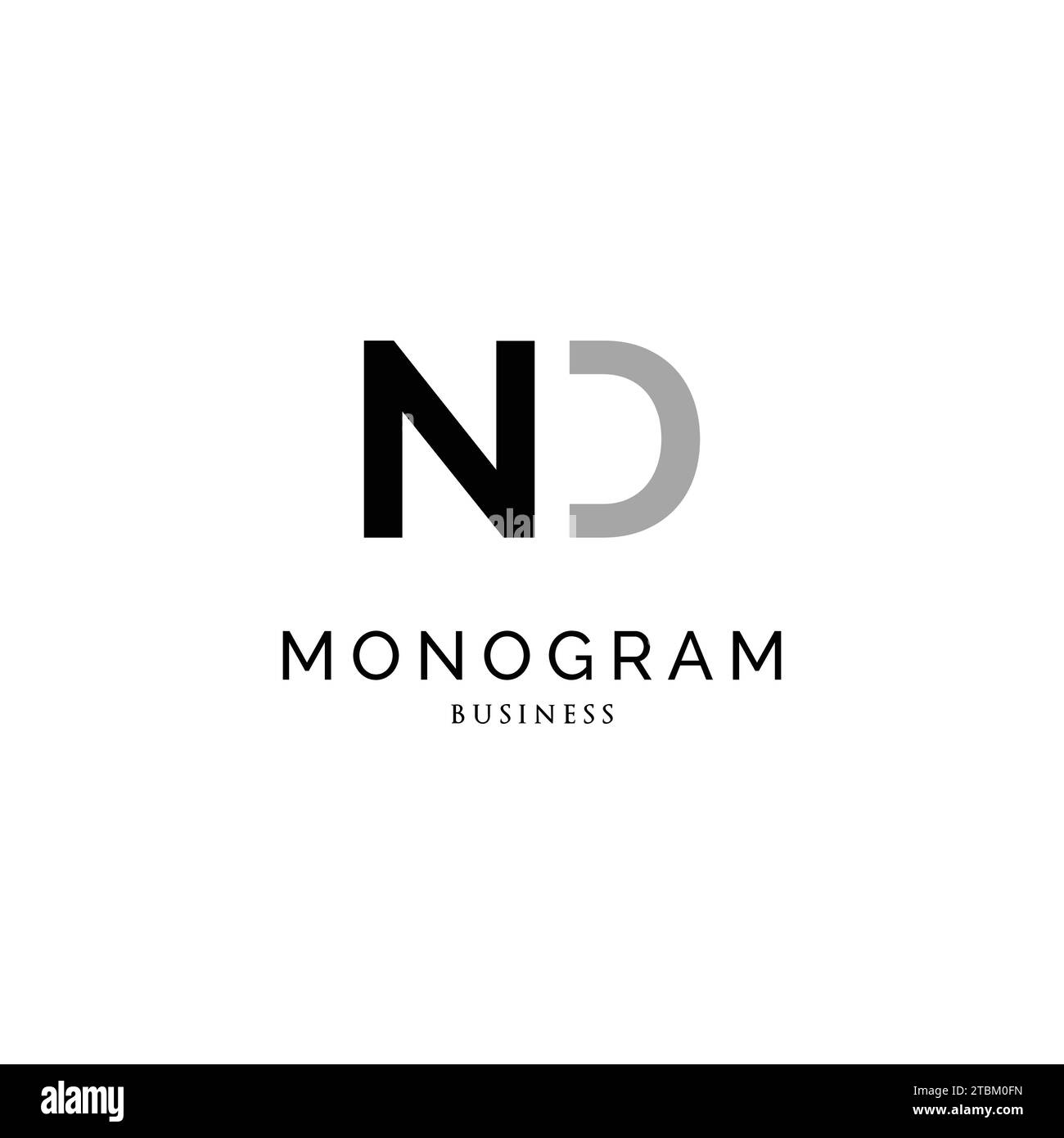 Initial letter ND monogram logo design inspiration Stock Vector Image ...