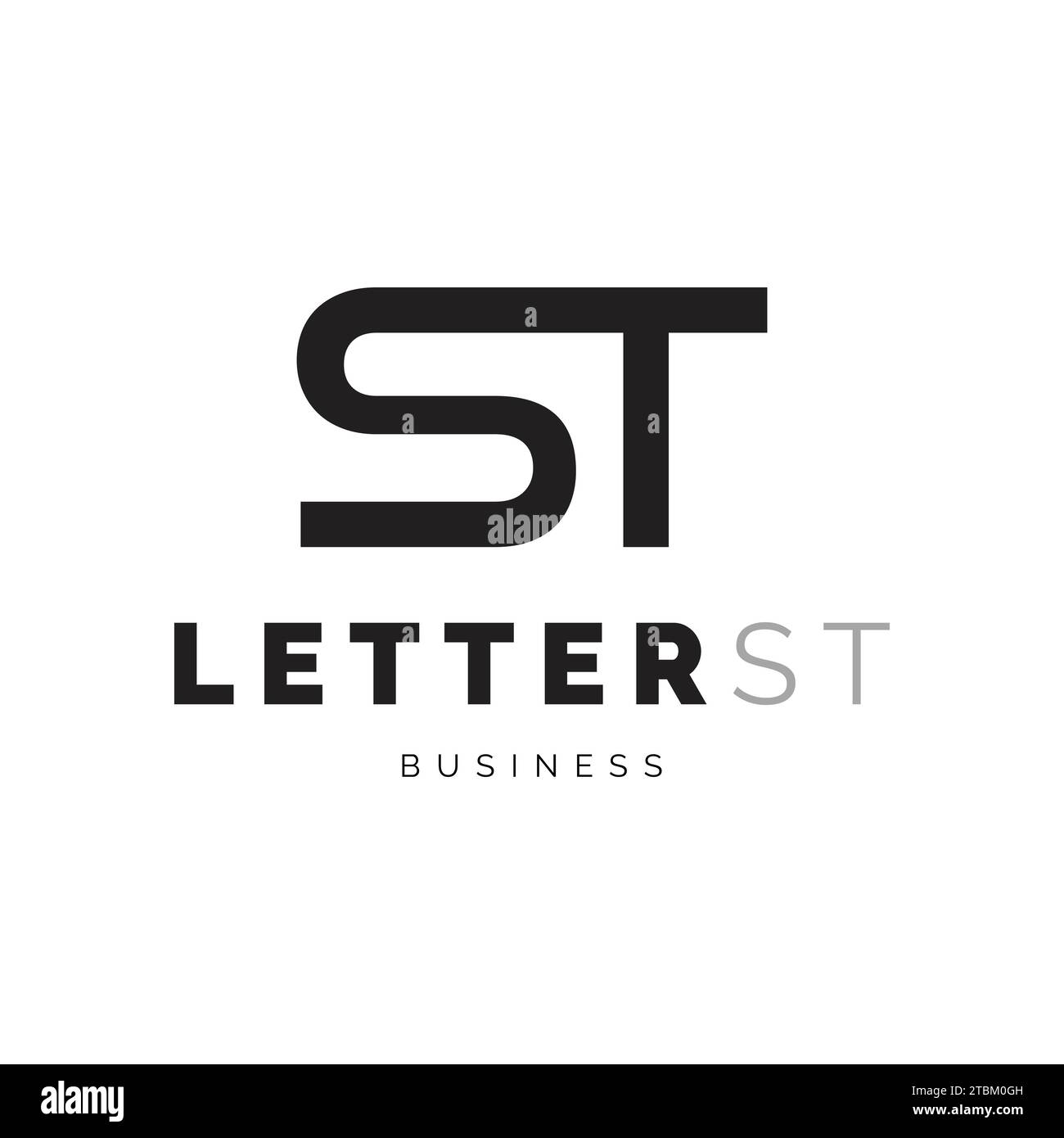 Initial letter ST icon logo design inspiration Stock Vector Image & Art ...