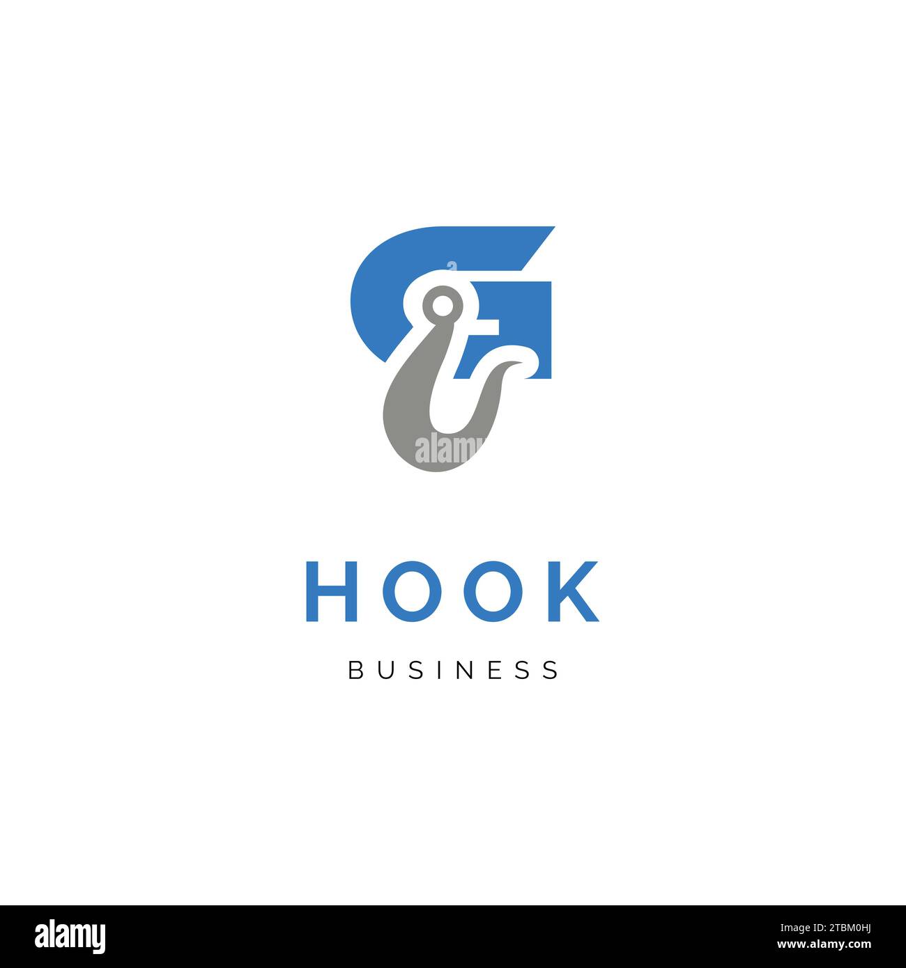 Hooked logo design hi-res stock photography and images - Alamy