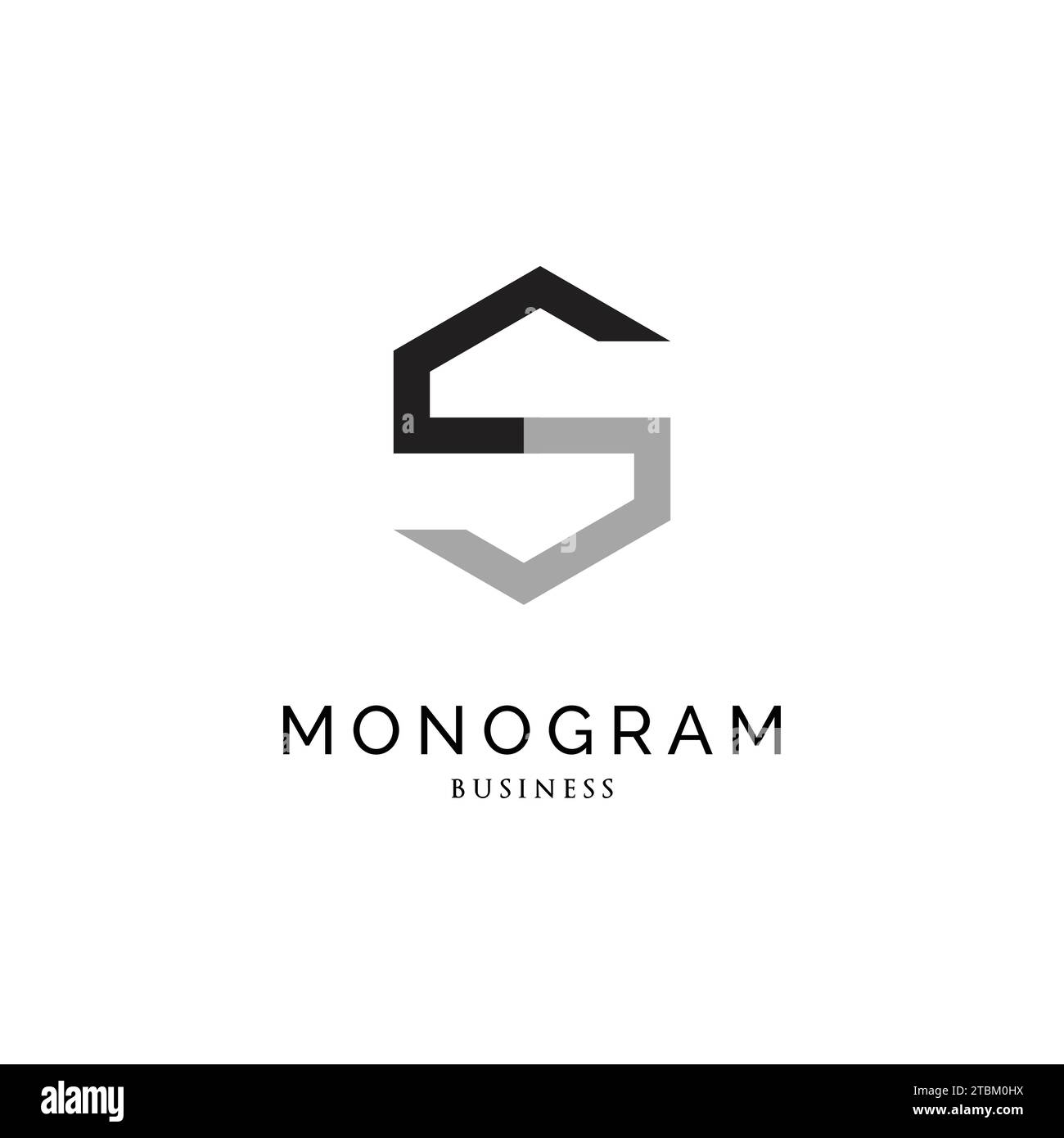 Initial Letter S Monogram Icon Logo Design Template Stock Vector Image ...