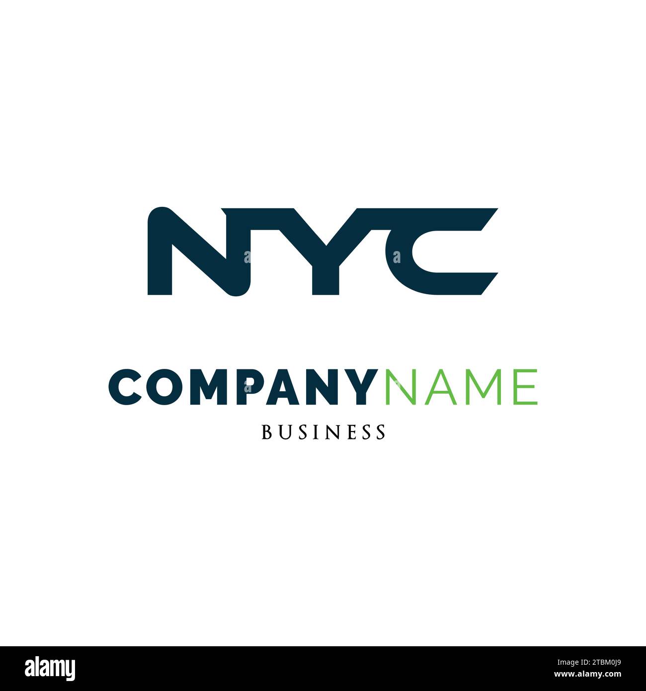 Initial Letter NYC Icon Logo Design Template Stock Vector Image & Art ...