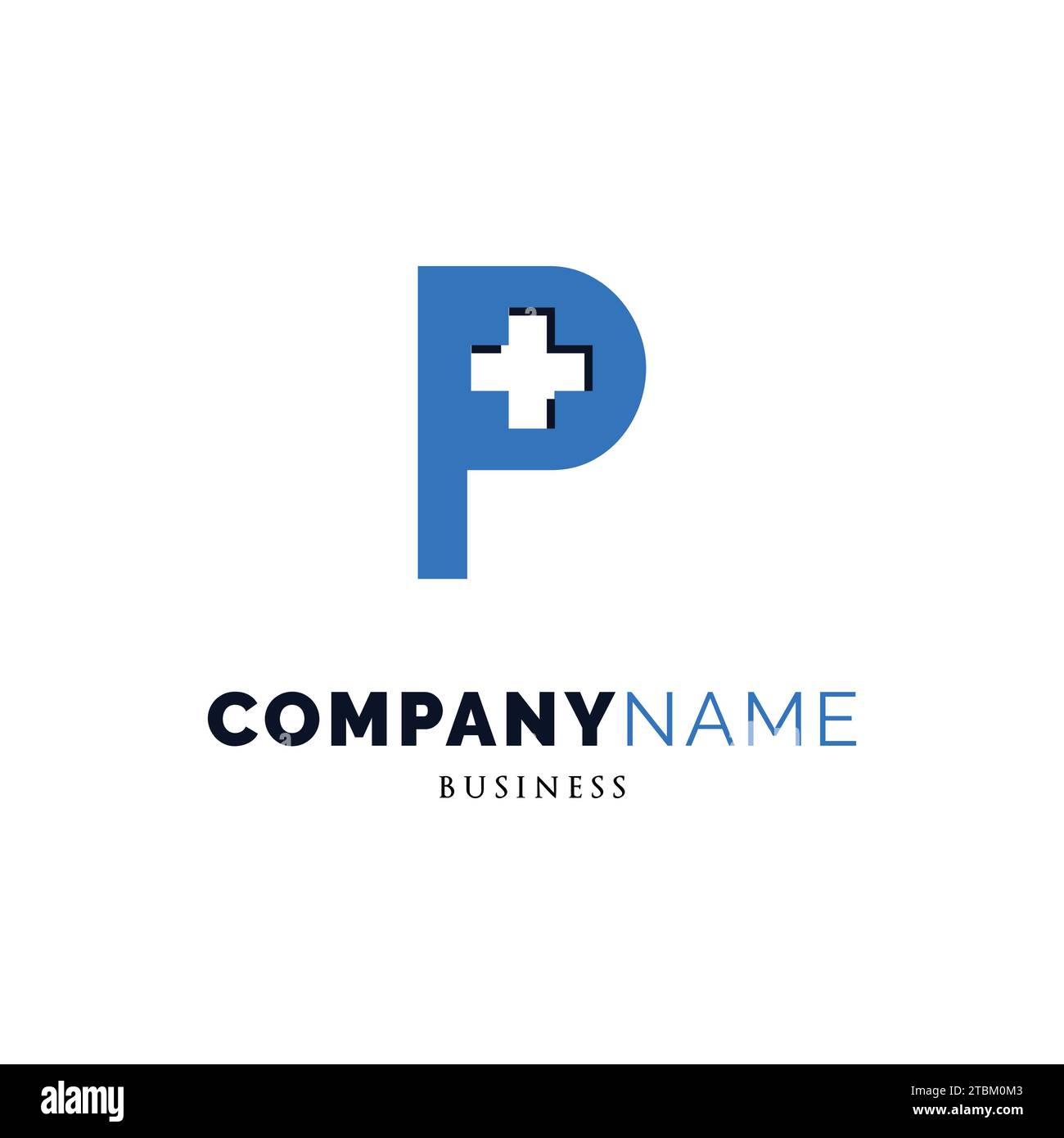 Initial Letter P Cross Plus Hospital Medical Icon Logo Design Template ...