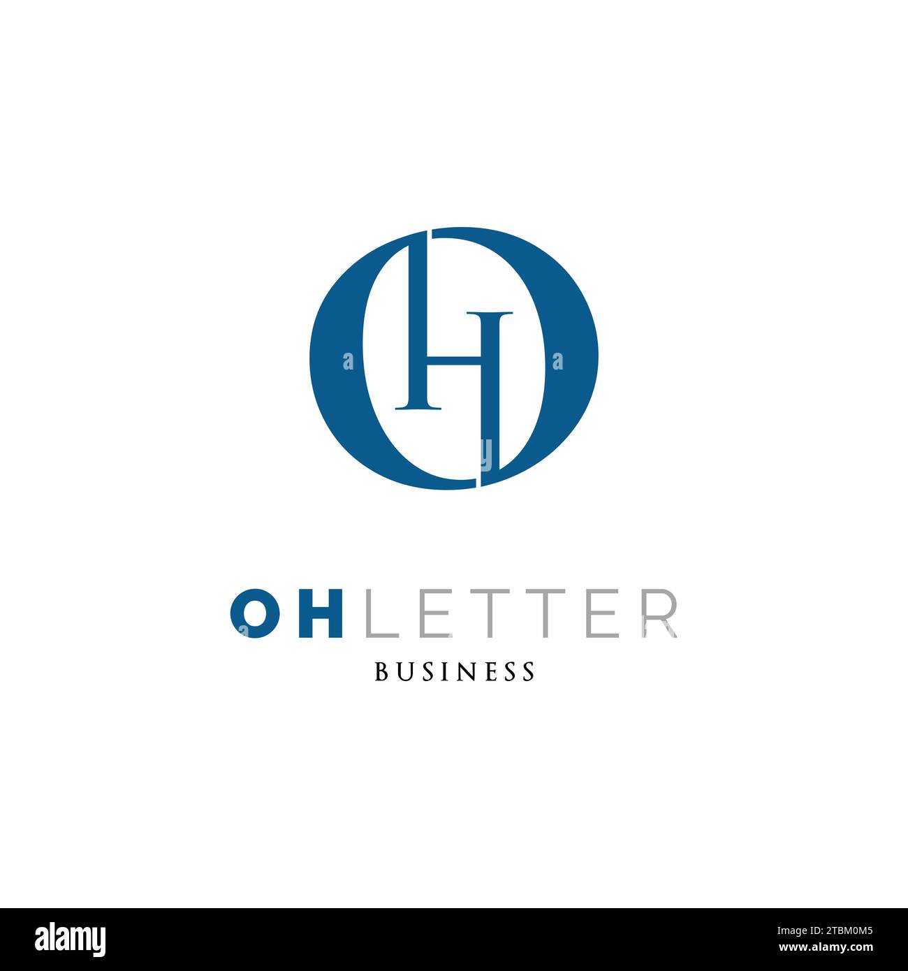 Initial Letter OH Icon Logo Design Template Stock Vector Image & Art ...