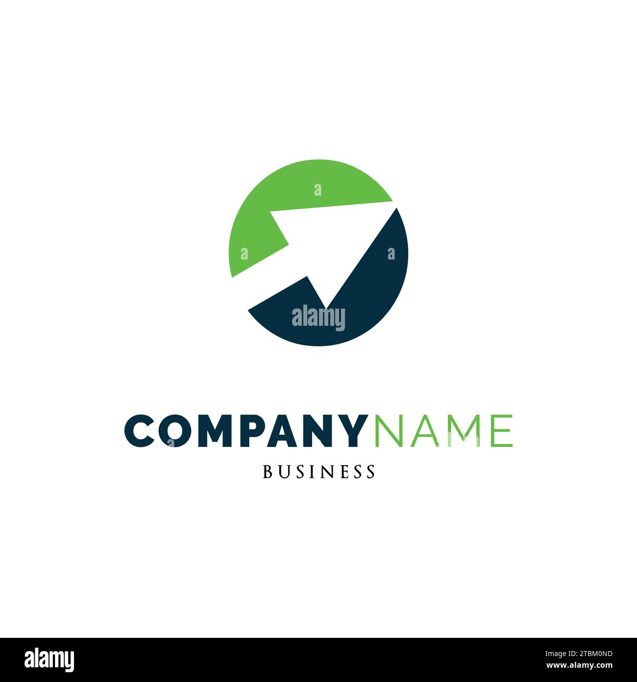 Initial Letter O Arrow Up Icon Logo Design Template Stock Vector Image ...