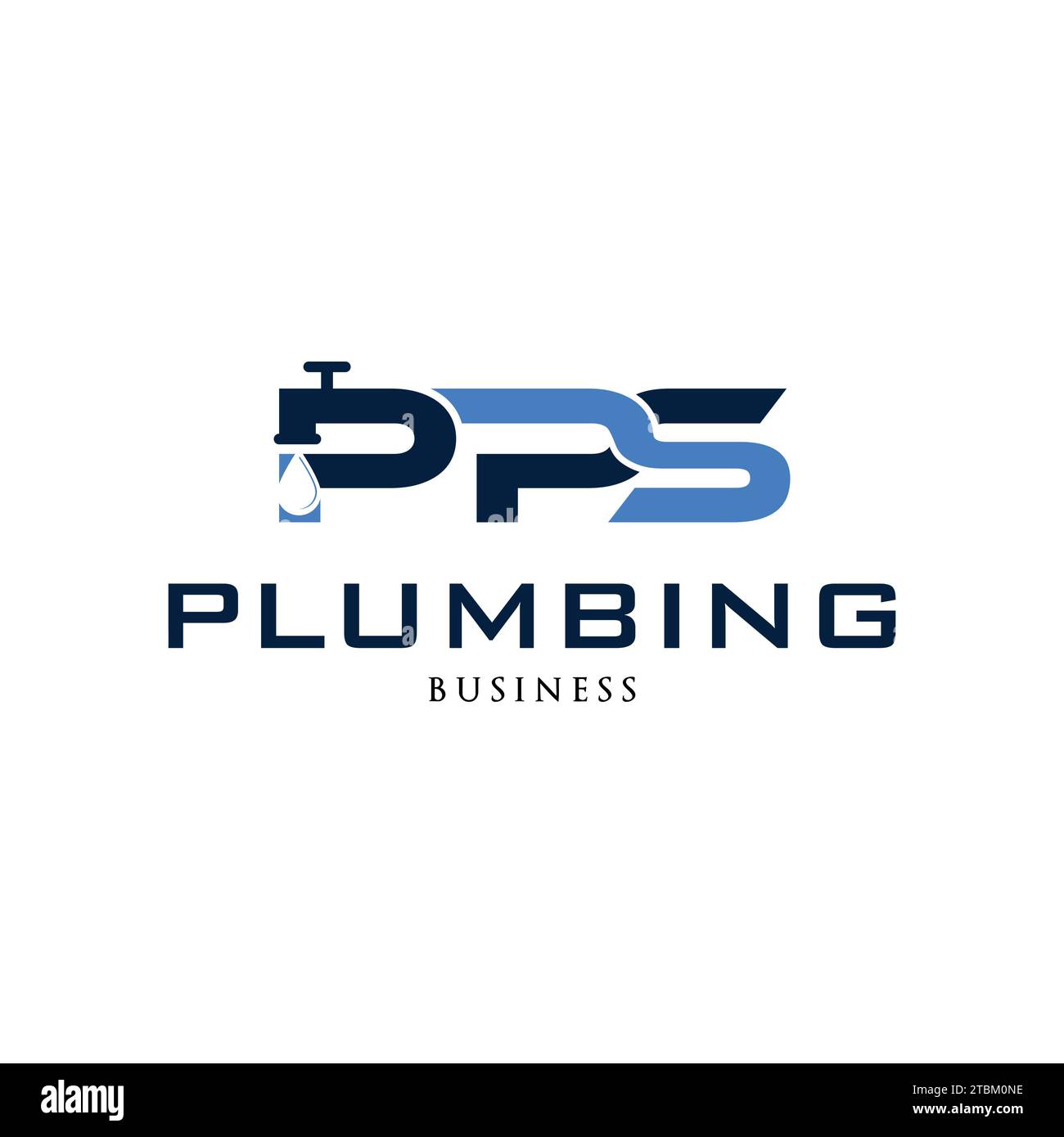 Initial Letter PPS Plumbing Icon Logo Design Template Stock Vector ...