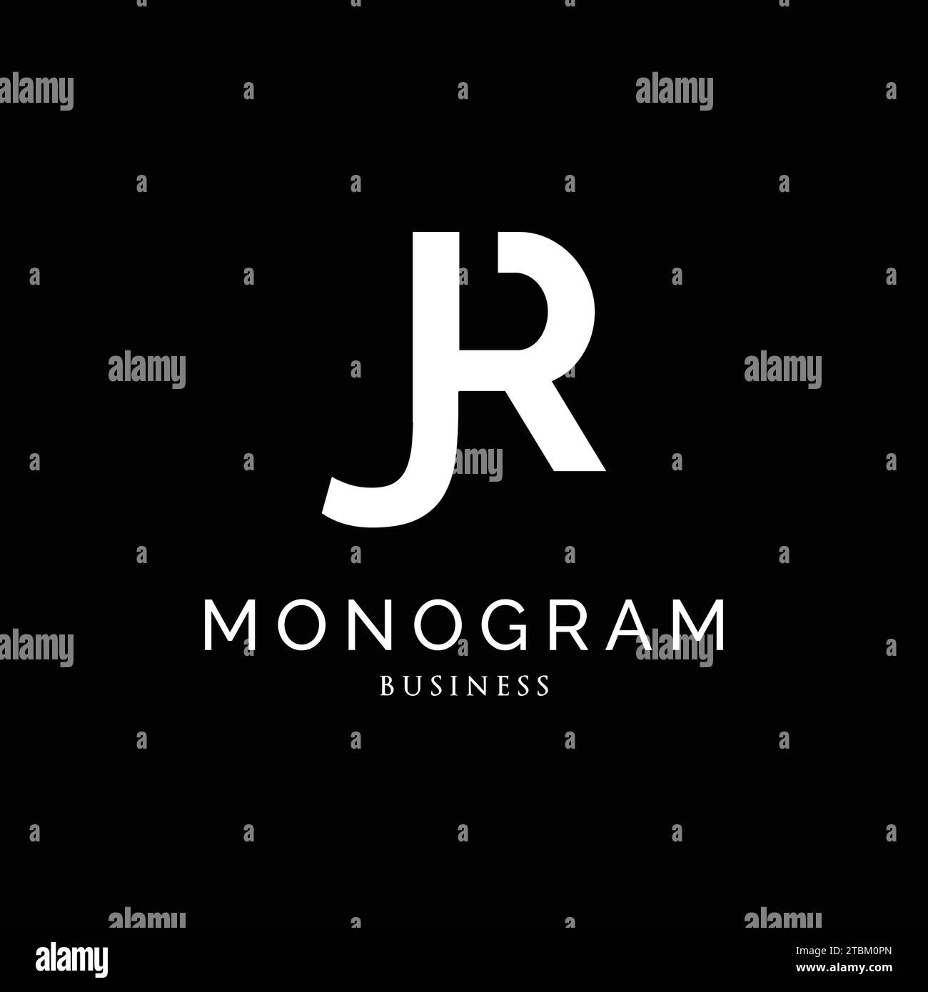 Initial letter JR monogram logo design inspiration Stock Vector Image ...
