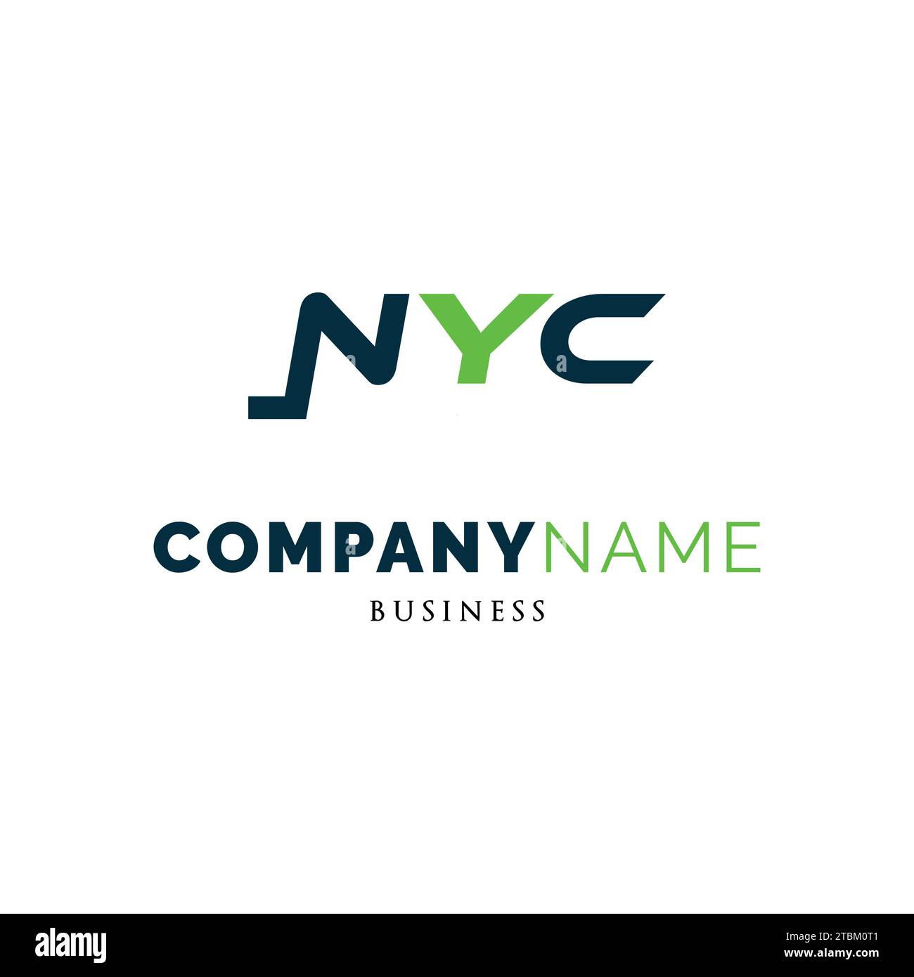 Initial Letter NYC Icon Logo Design Template Stock Vector Image & Art ...