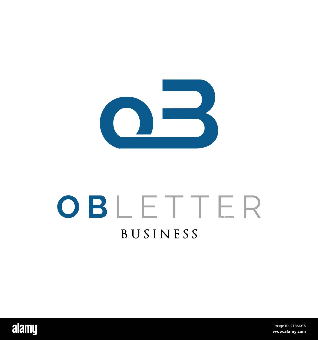 Initial Letter OB Icon Logo Design Template Stock Vector Image & Art ...