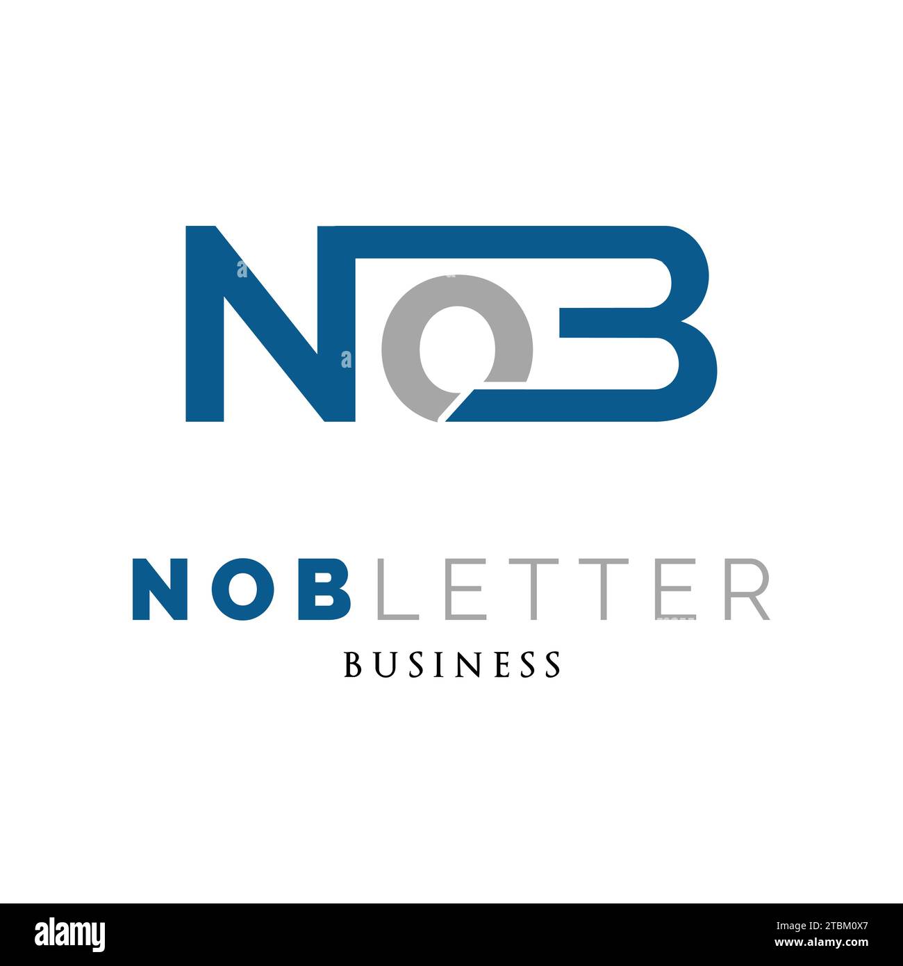 Initial Letter NOB Icon Logo Design Template Stock Vector Image & Art ...