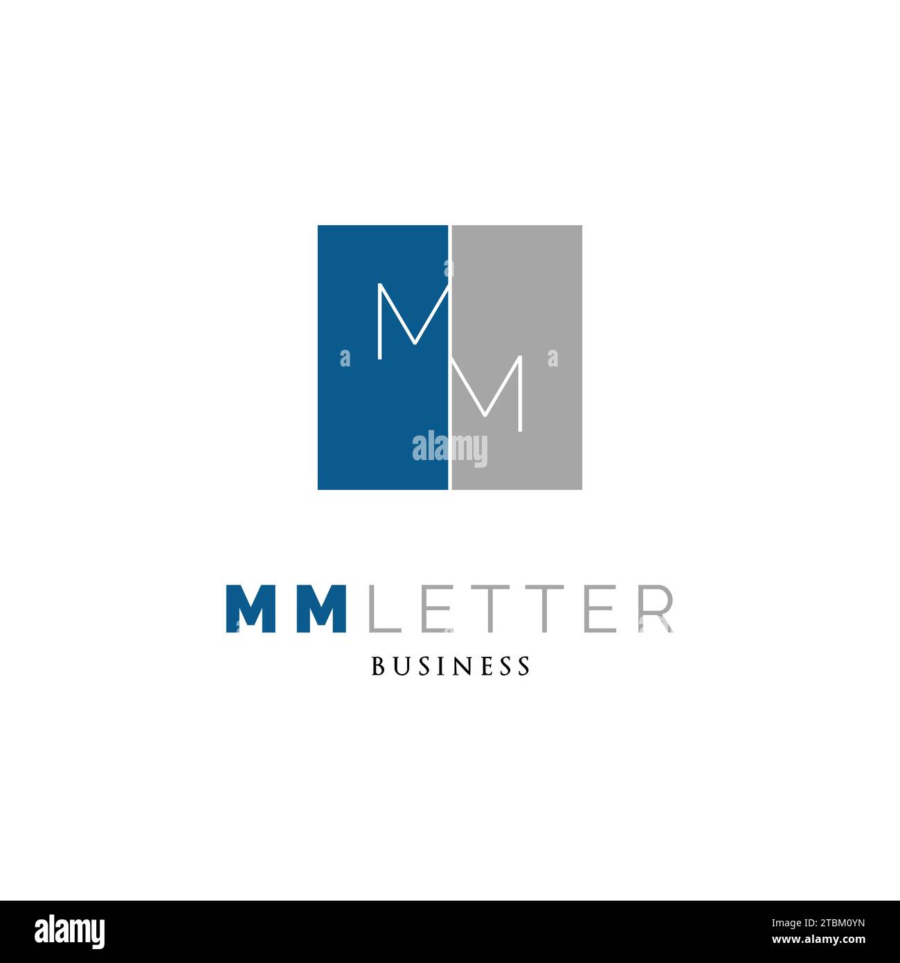 Initial Letter MM Icon Logo Design Template Stock Vector Image & Art ...