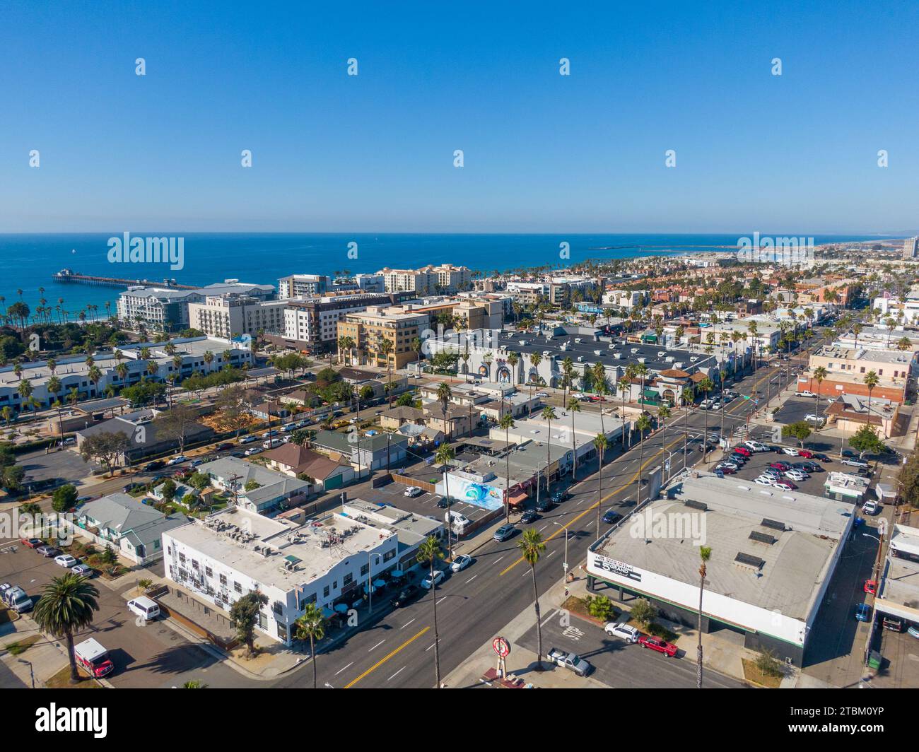 Oceanside california pacific coast drone hi-res stock photography and ...