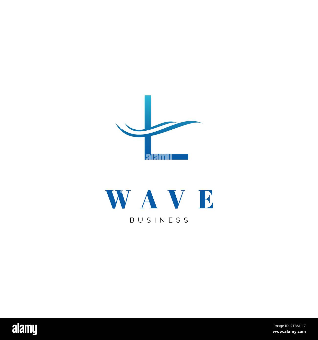 Initial letter L sea wave icon logo design inspiration Stock Vector ...