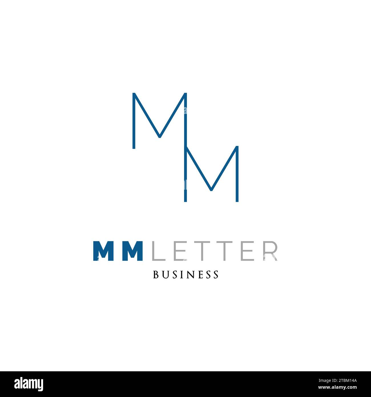 Initial Letter MM Icon Logo Design Template Stock Vector Image & Art ...