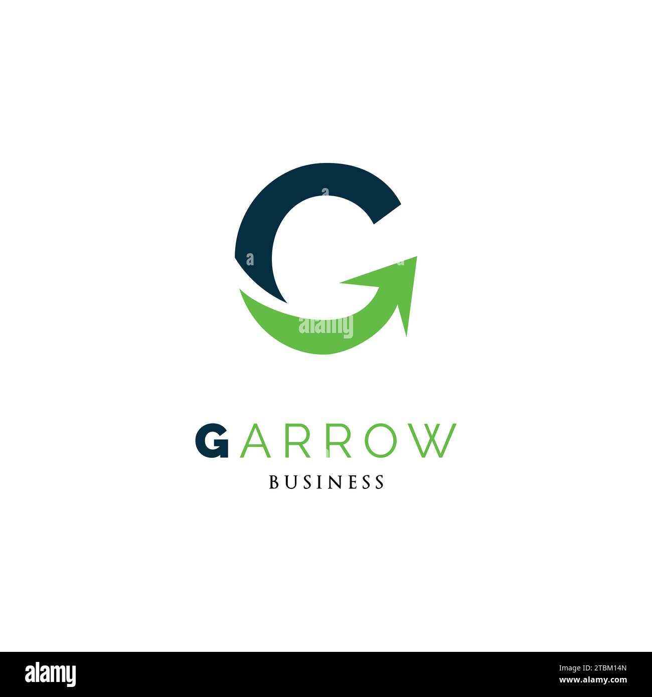 Initial Letter G Arrow Icon Logo Design Template Stock Vector Image ...