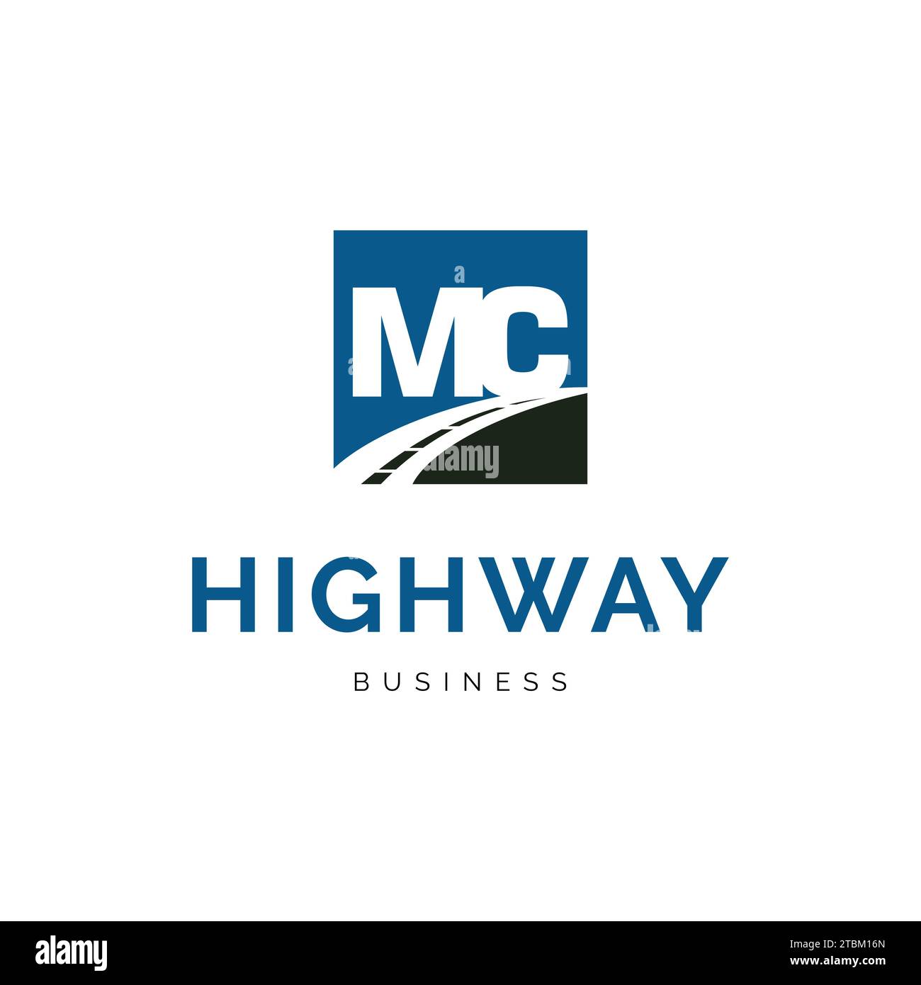 Initial letter MC highway icon logo design inspiration Stock Vector ...