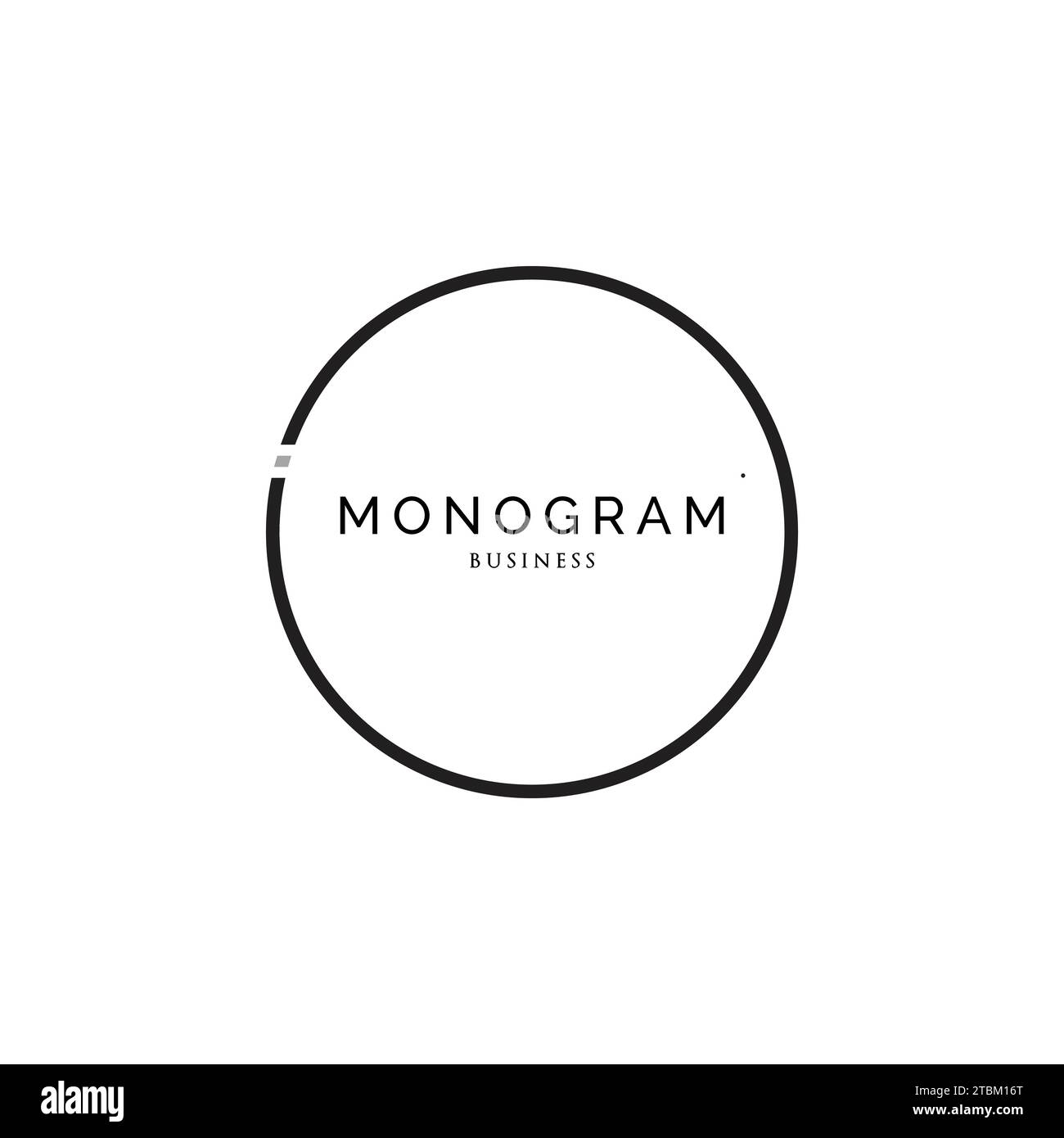 Initial Letter I Circle Monogram Icon Logo Design Template Stock Vector ...