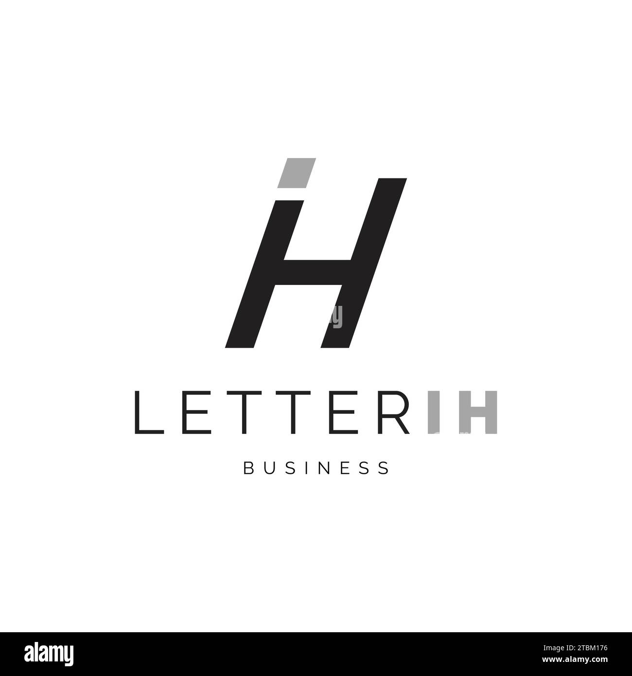 Initial letter IH icon logo design inspiration Stock Vector Image & Art ...