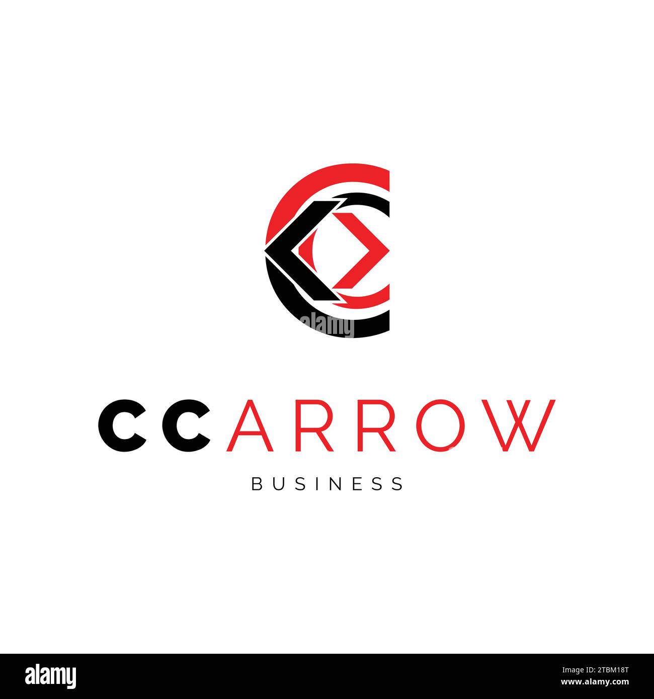 Initial Letter CC Arrow Icon Logo Design Template Stock Vector Image ...