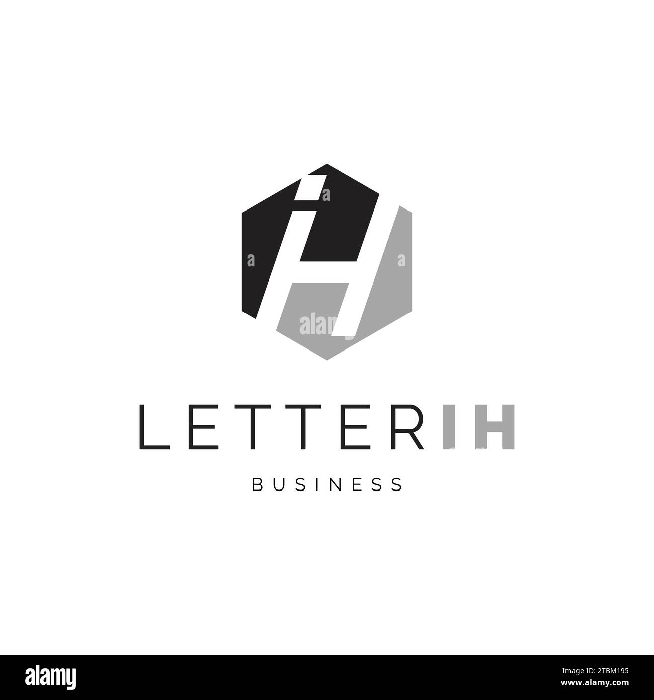 Initial letter IH icon logo design inspiration Stock Vector Image & Art ...