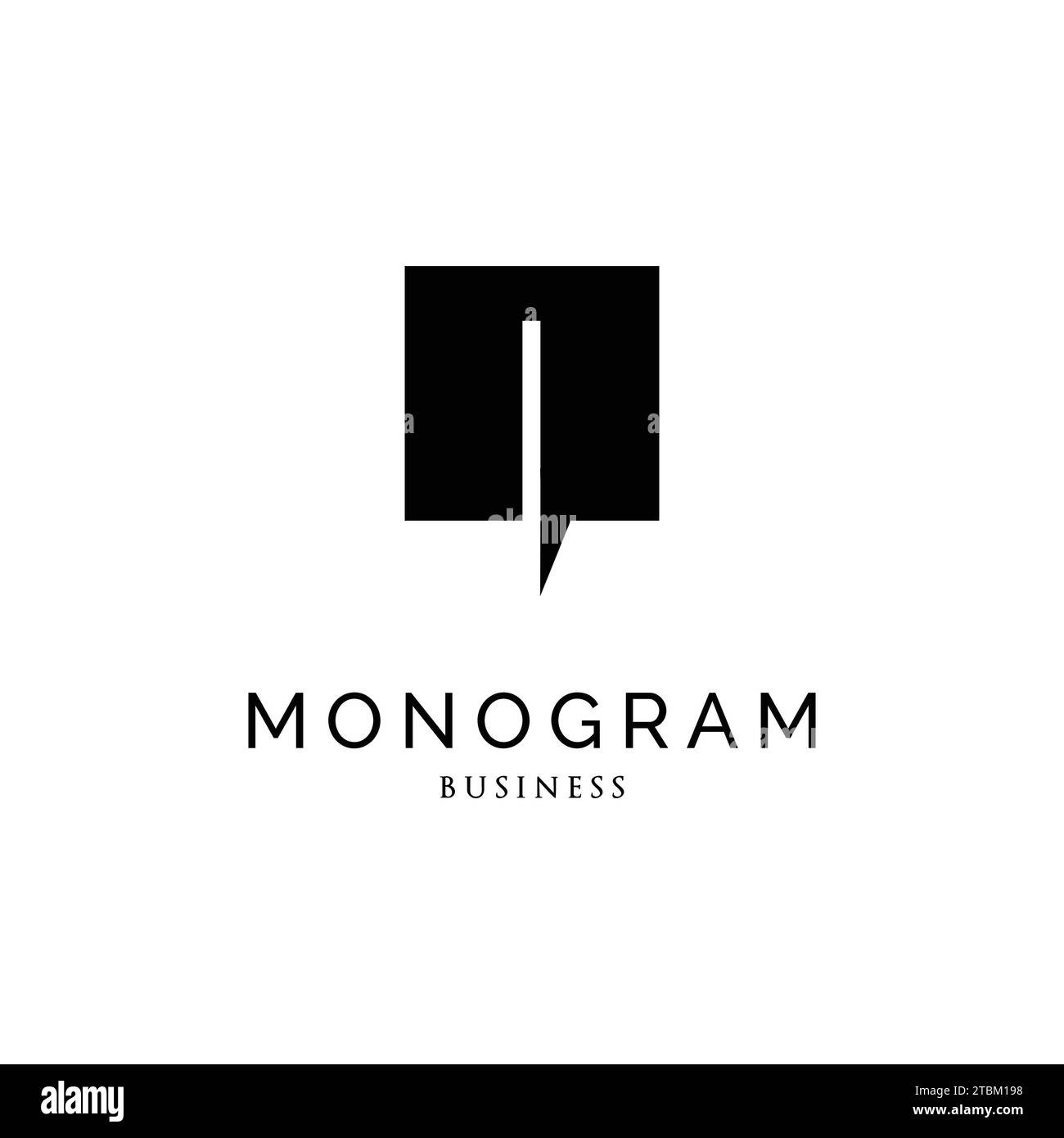 Initial Letter I Monogram Chat Logo Design Template Stock Vector Image ...