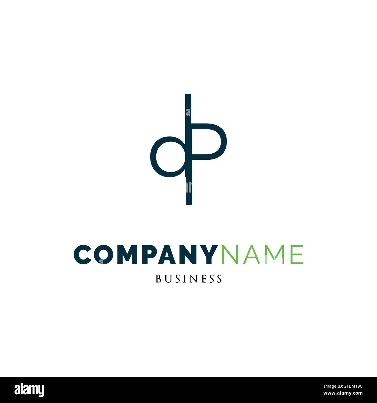 Initial Letter DP House Icon Logo Design Template Stock Vector Image ...