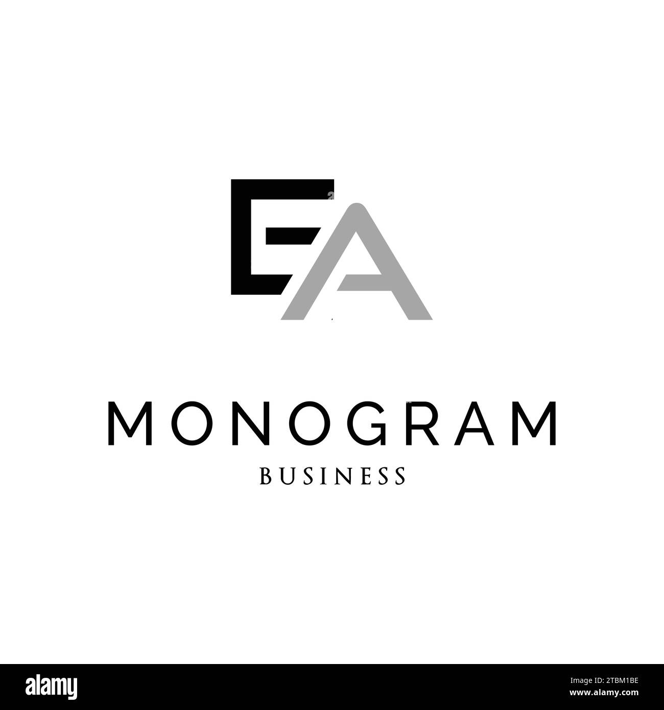 Initial Letter EA Monogram Logo Design Template Stock Vector Image & Art - Alamy