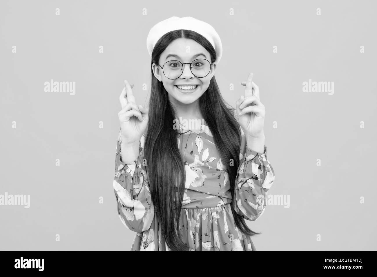 Happy teenager, positive and smiling emotions. Joyful teenager girl ...