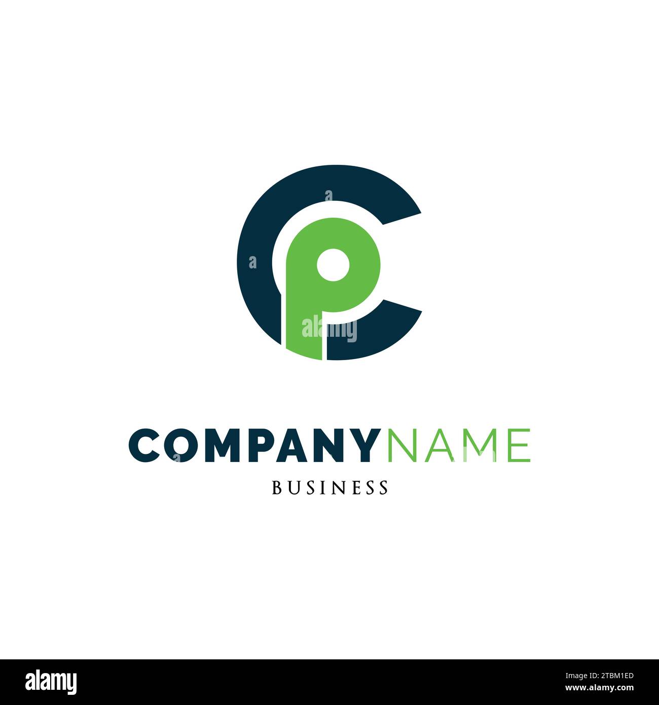 Initial Letter CP Icon Logo Design Template Stock Vector Image & Art ...