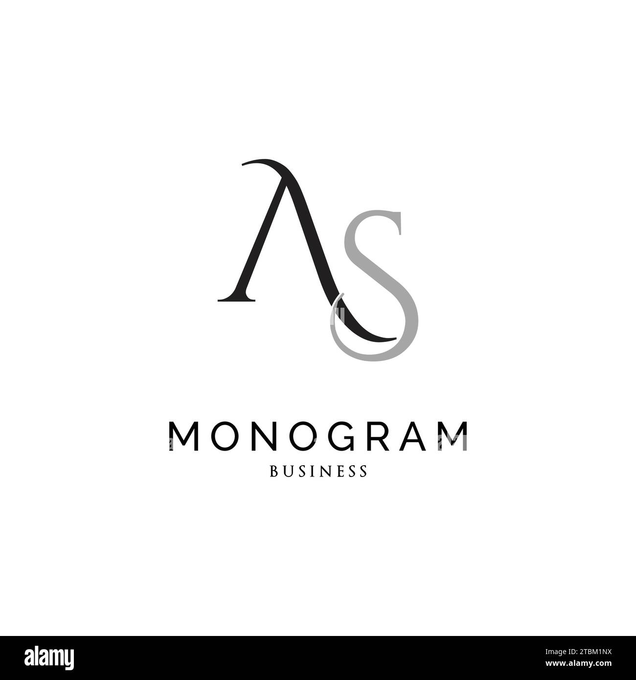 Initial Letter AS Monogram Icon Logo Design Template Stock Vector Image ...