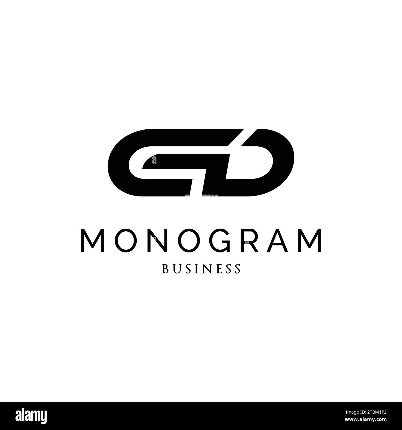 Initial letter GD monogram logo design inspiration Stock Vector Image ...