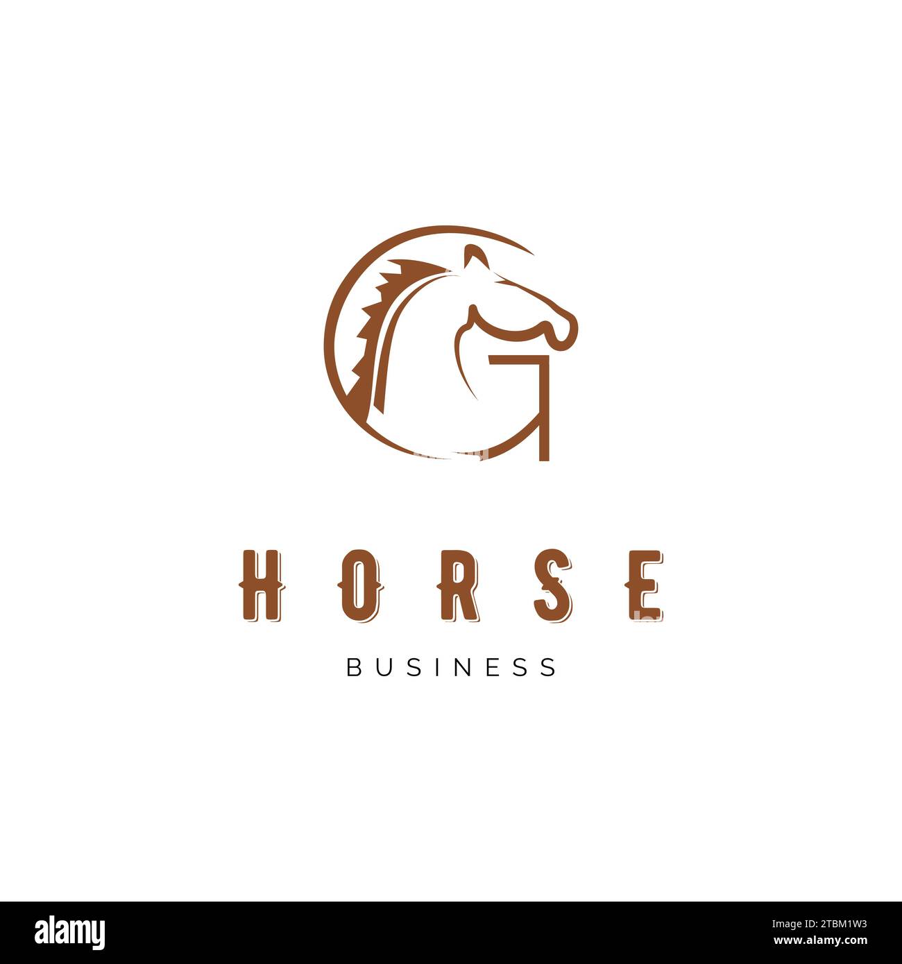 Initial letter G horse icon vector logo template illustration design ...