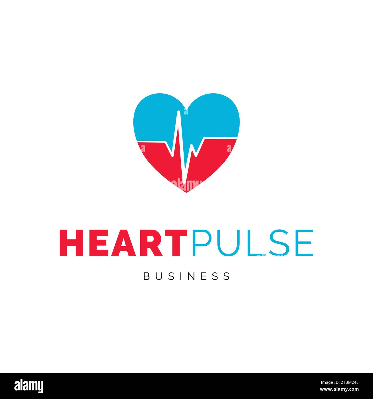 Ekg logo design Stock Vector Images - Alamy