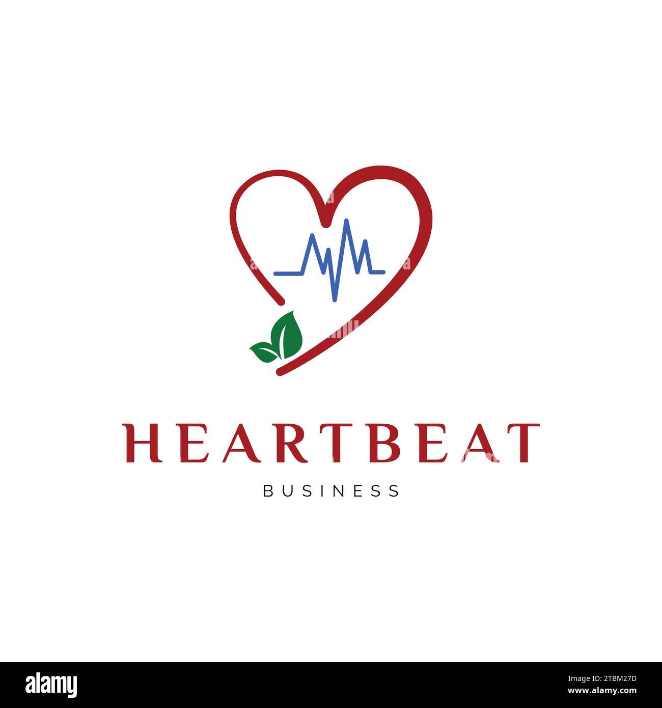 Ekg logo design Stock Vector Images - Alamy