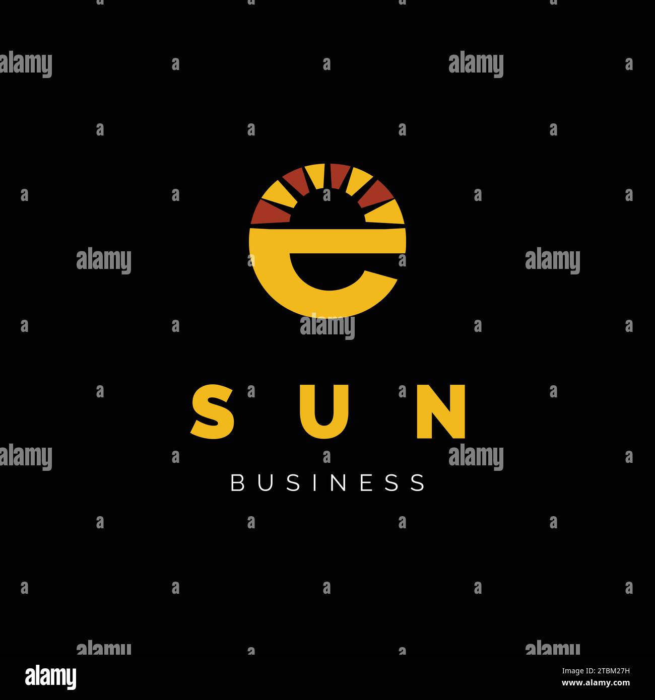 Initial Letter E Sun Icon Logo Design Template Stock Vector Image & Art ...