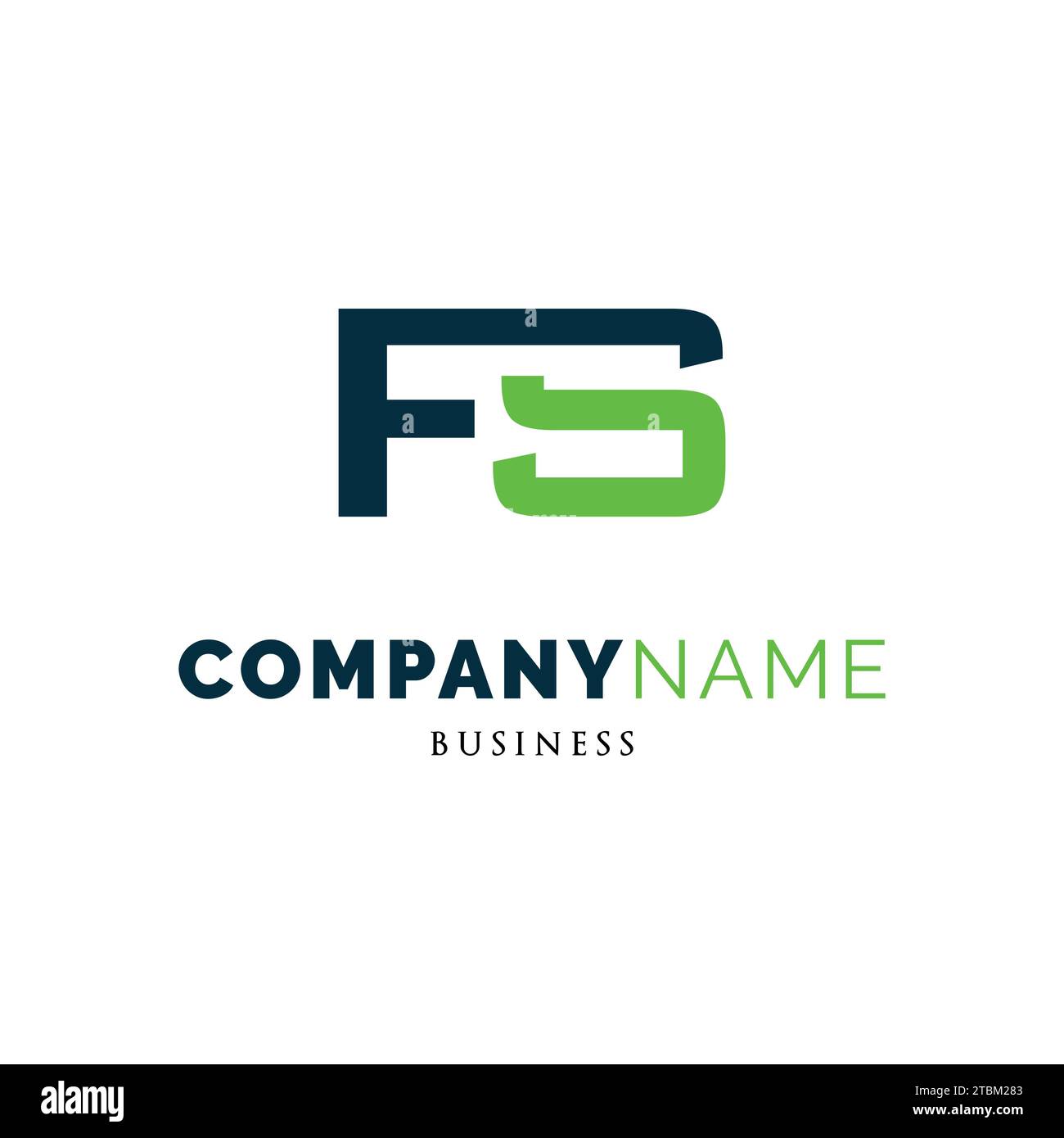 Initial Letter FS Icon Logo Design Template Stock Vector Image & Art ...