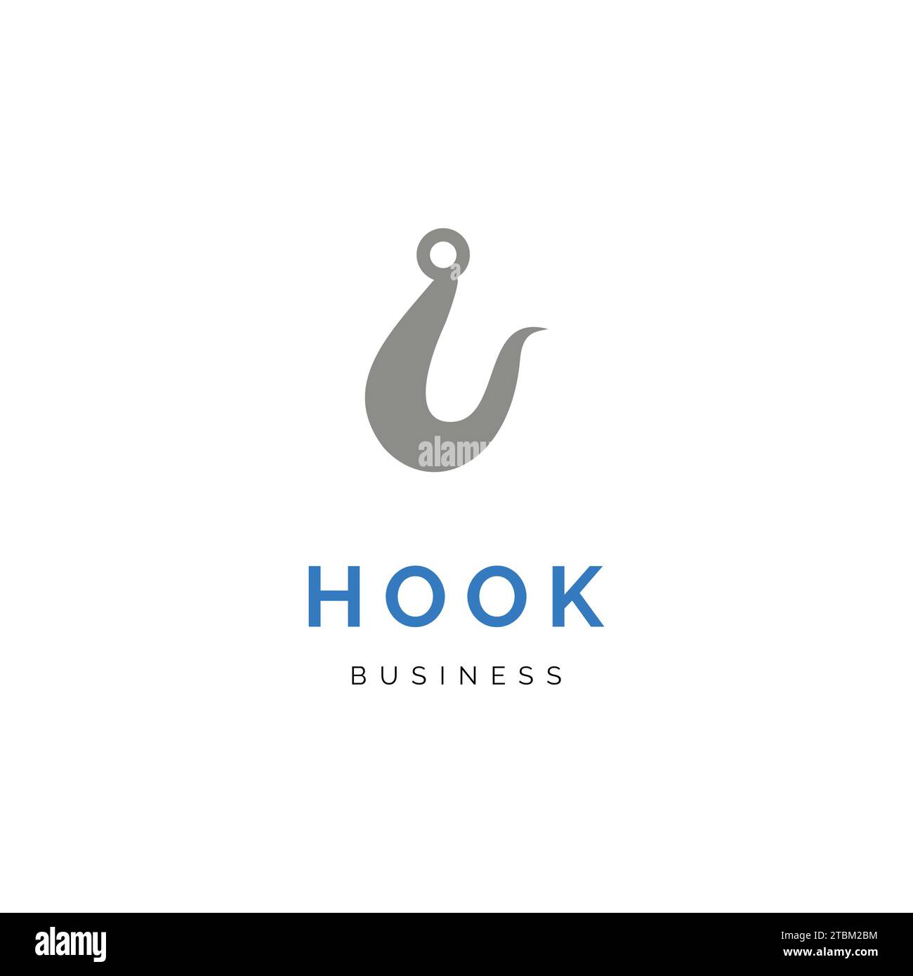Hooked fish Stock Vector Images - Alamy