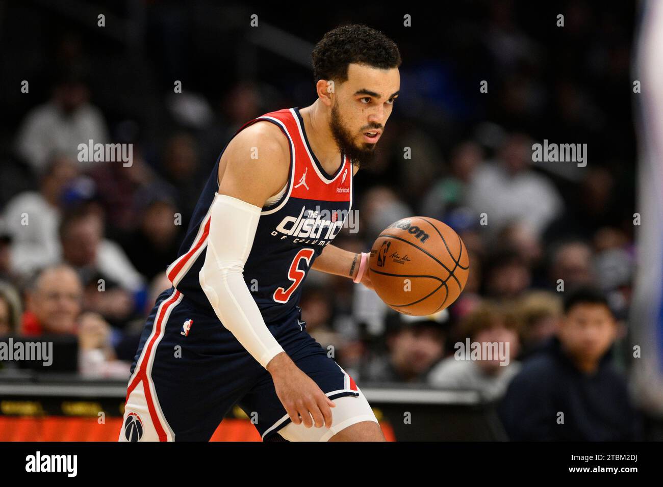 Washington Wizards guard Tyus Jones (5) in action during the first half ...