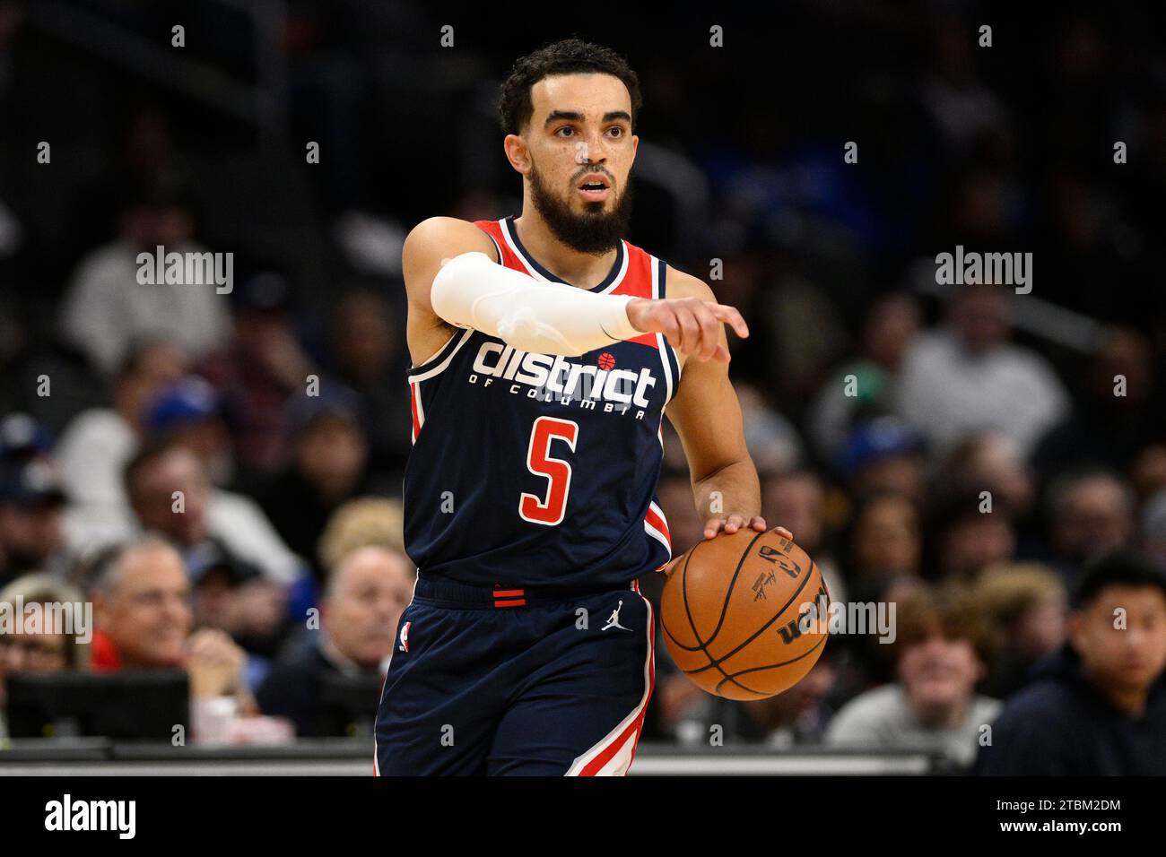 Washington Wizards guard Tyus Jones (5) in action during the first half ...