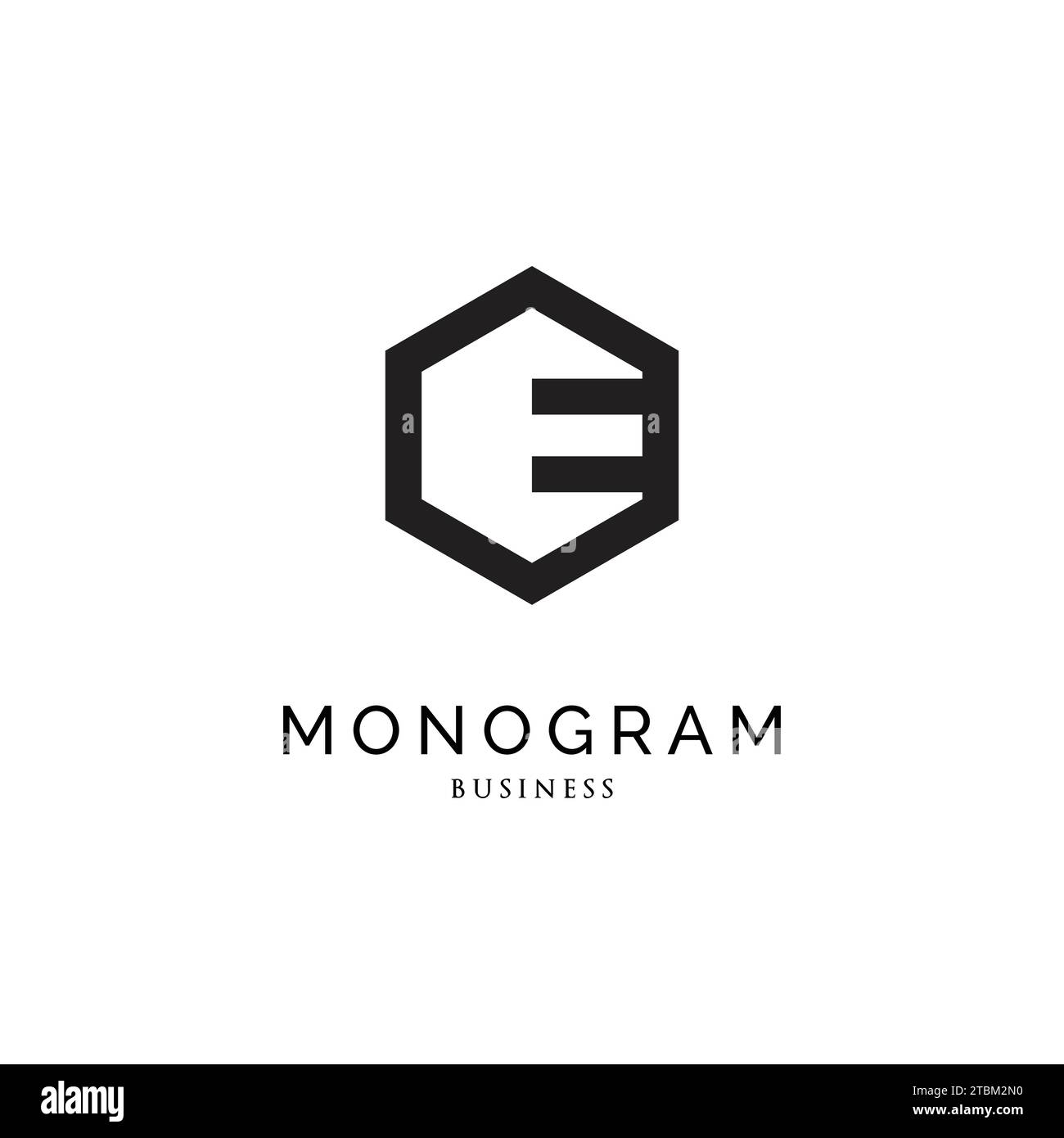 E monogram Stock Vector Images - Alamy