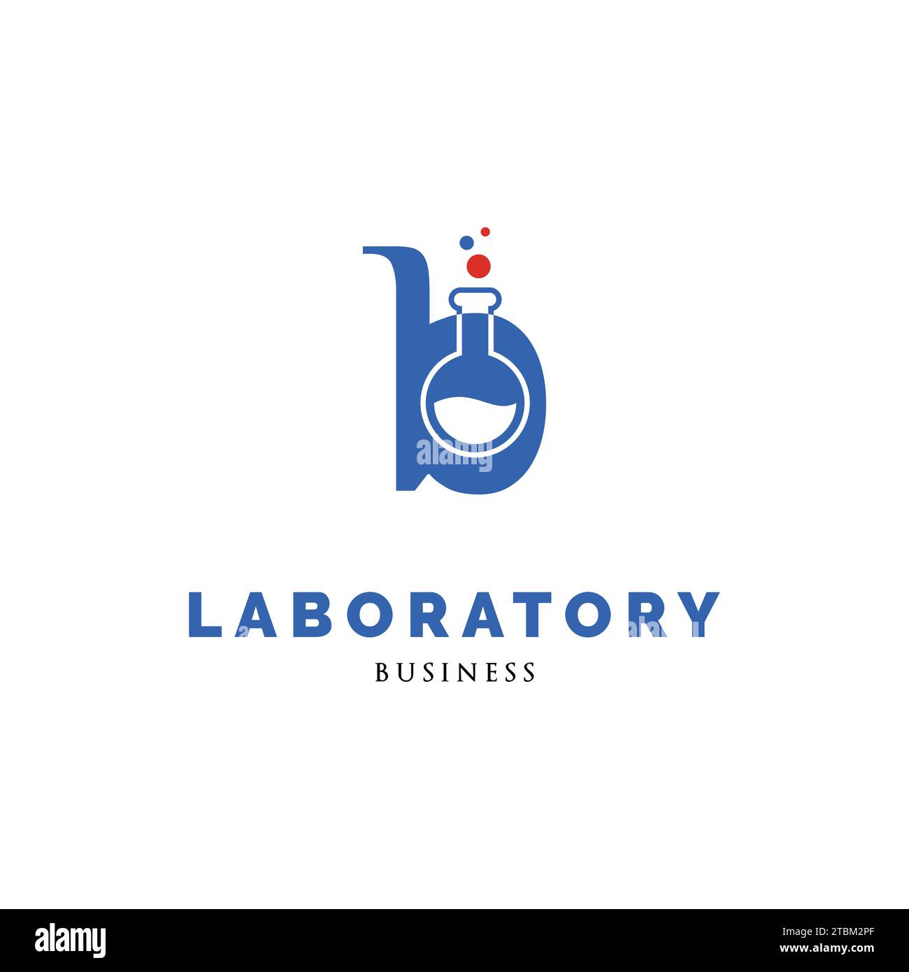 Initial Letter B Laboratory Icon Logo Design Template Stock Vector ...