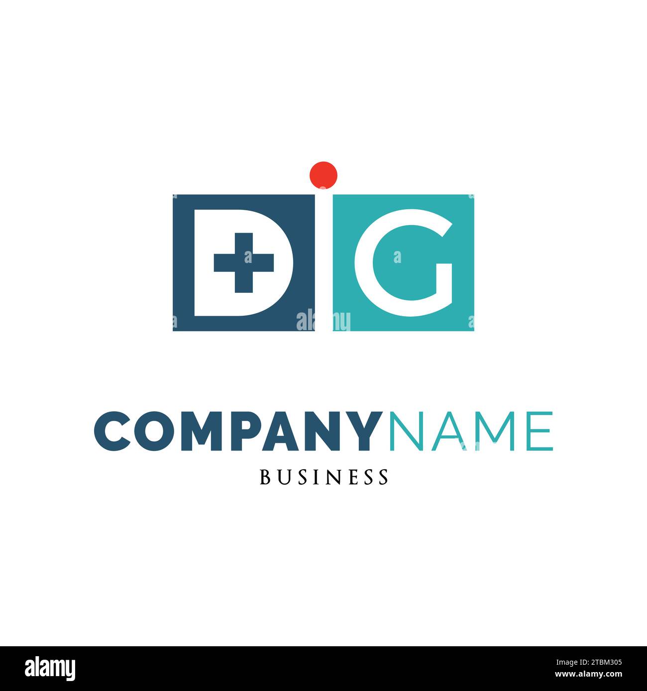 Initial Letter DIG Medical Cross Plus Icon Logo Design Template Stock ...