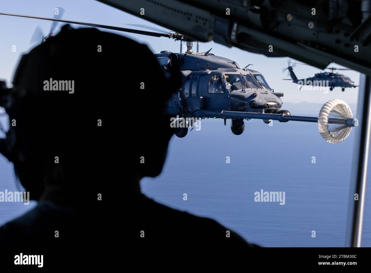 U.S. Air Force Master Sgt. Daniel Ibarra, an aircraft loadmaster specialist with 39th Rescue ...